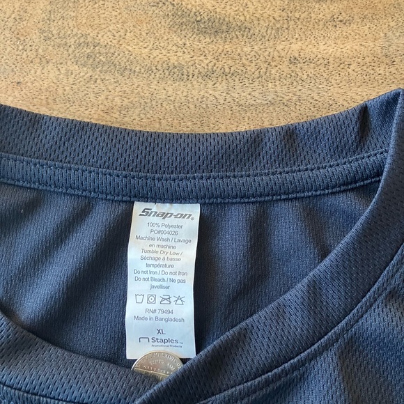 Snap On | Shirts | Snapon Tools Sonic Blue Long Sleeve Jersey Mesh ...